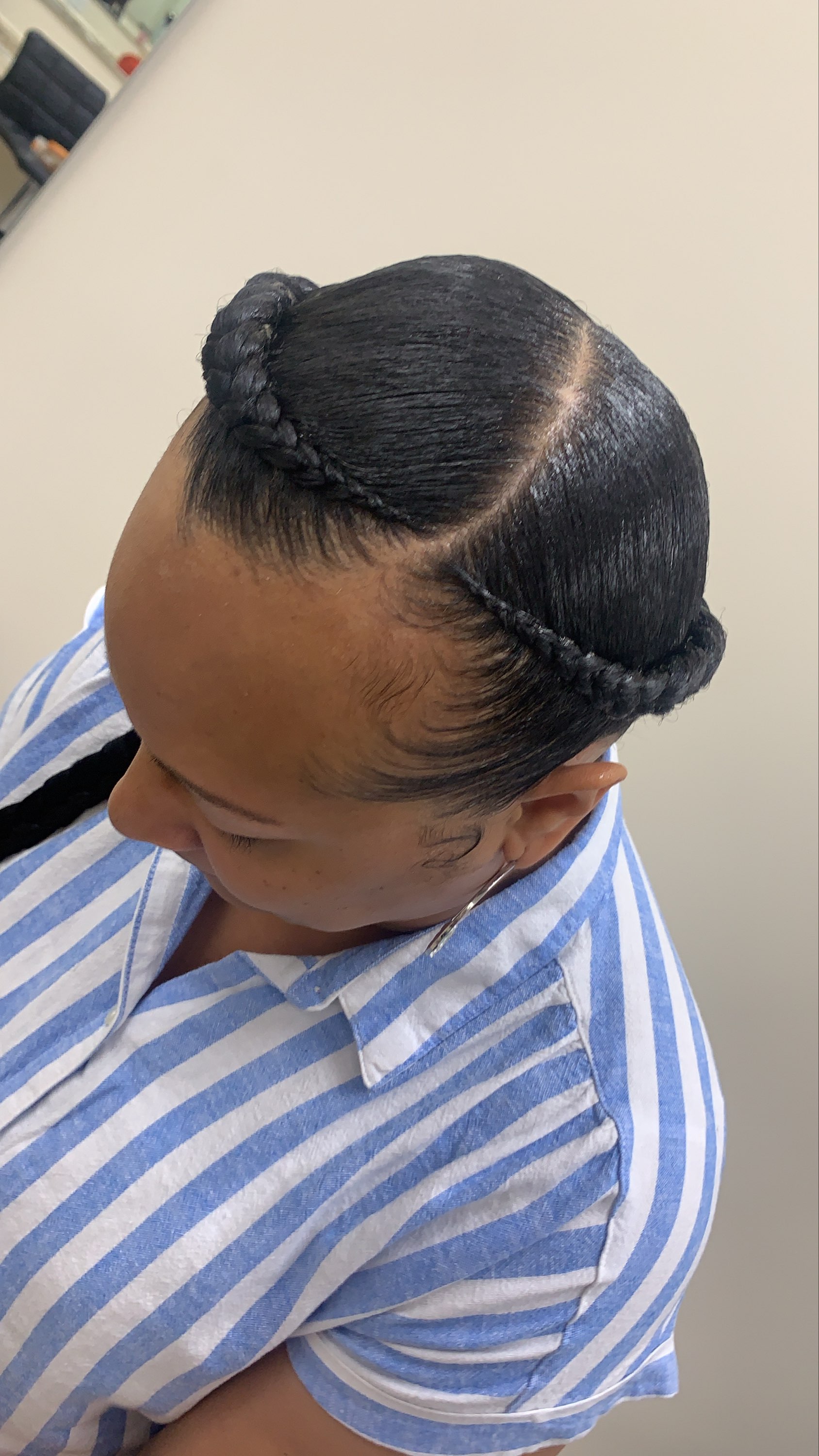 Jumbo Feed in Cornrows – Donan Hair Braiding