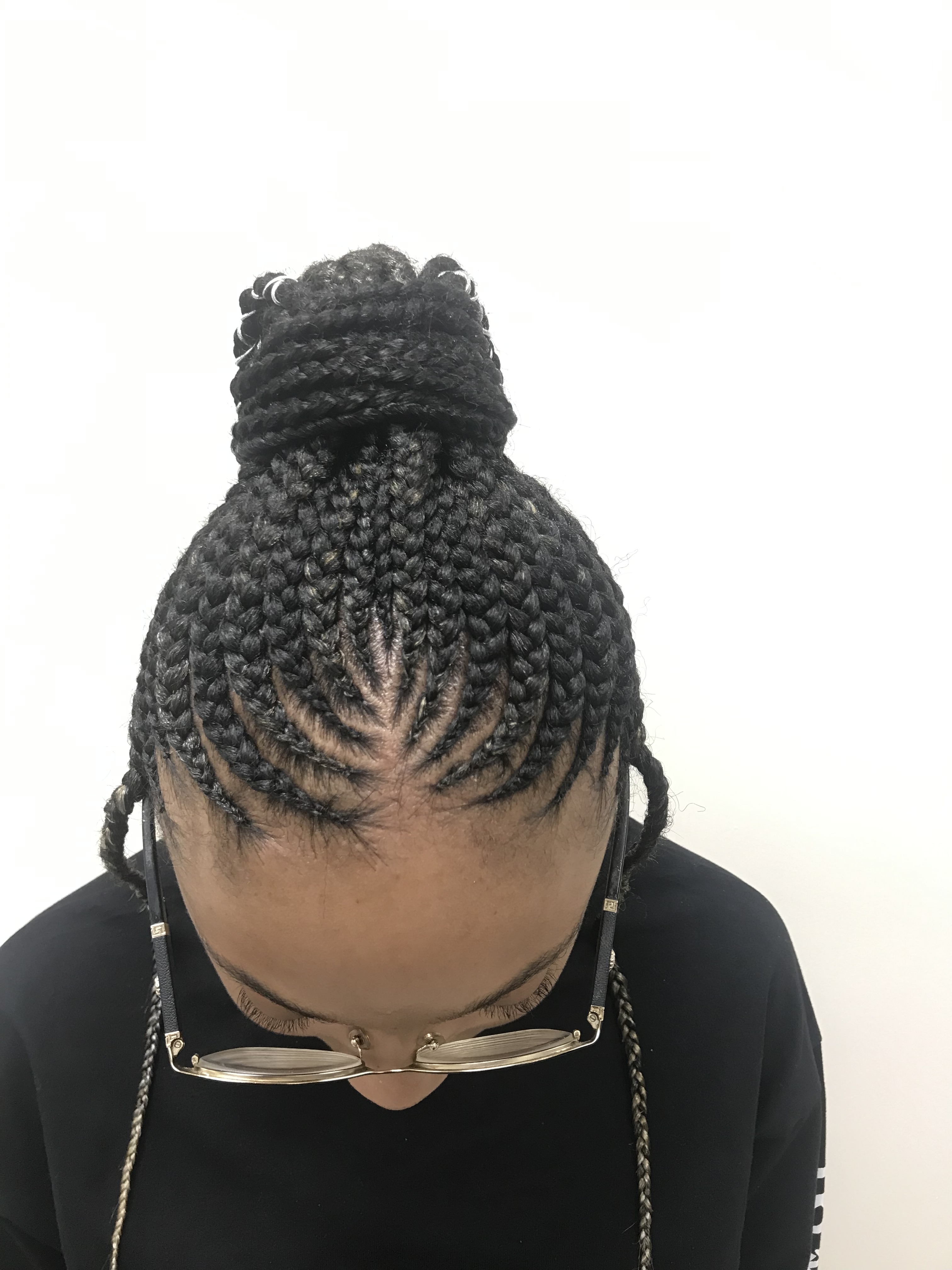 Medium to Small Size Cornrows – Donan Hair Braiding
