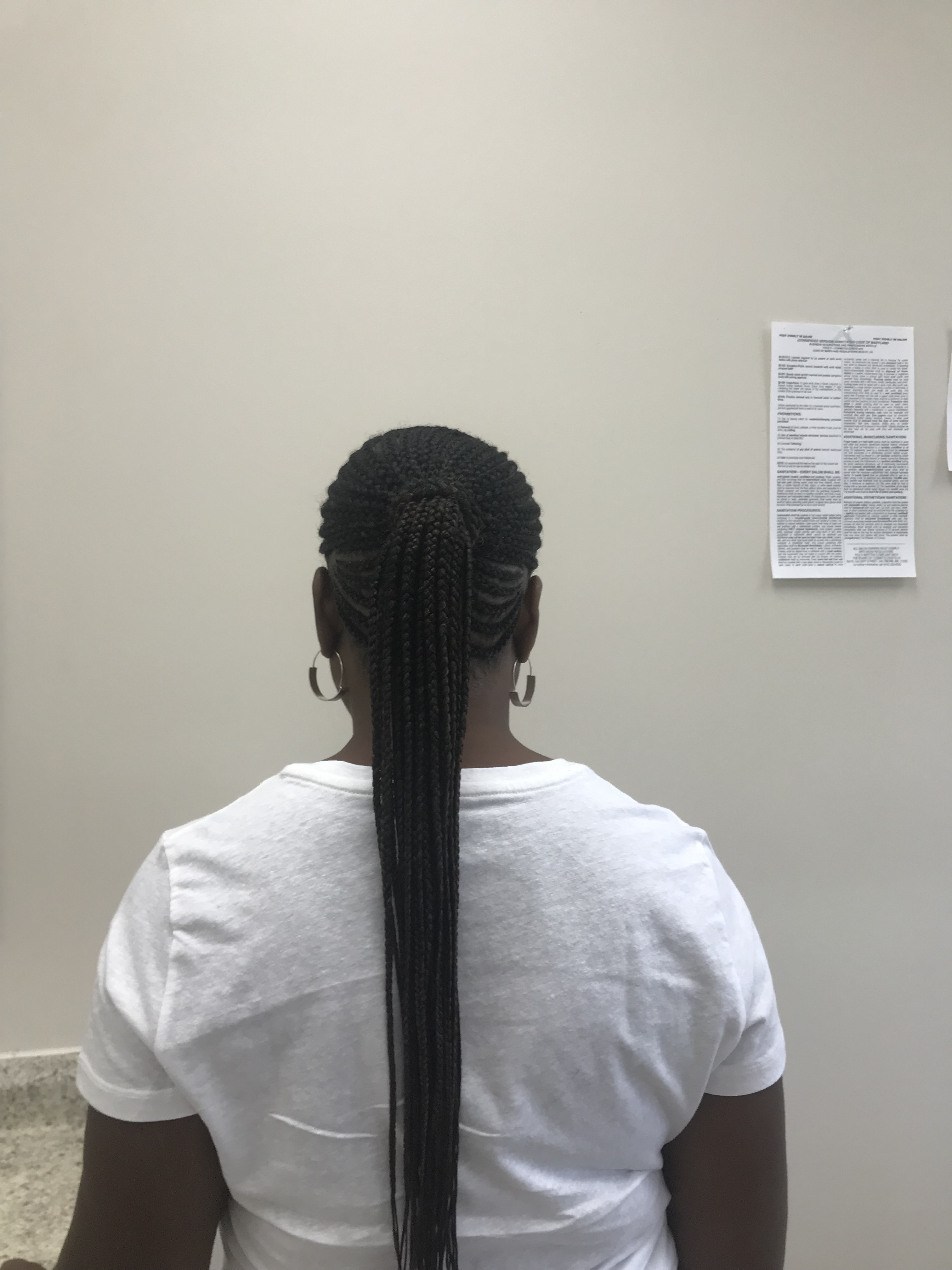 Medium to Small Size Cornrows – Donan Hair Braiding