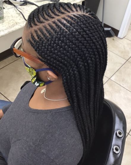 Medium to Small Size Cornrows – Donan Hair Braiding
