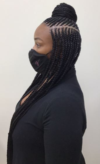 Medium to Small Size Cornrows – Donan Hair Braiding