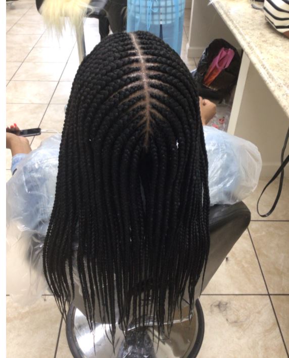 Medium to Small Size Cornrows – Donan Hair Braiding
